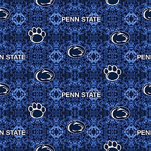 SYKEL ENTERPRISES Penn State TIE DYE Flannel Fabric-Sold by The Yard-College Flannel Fabric