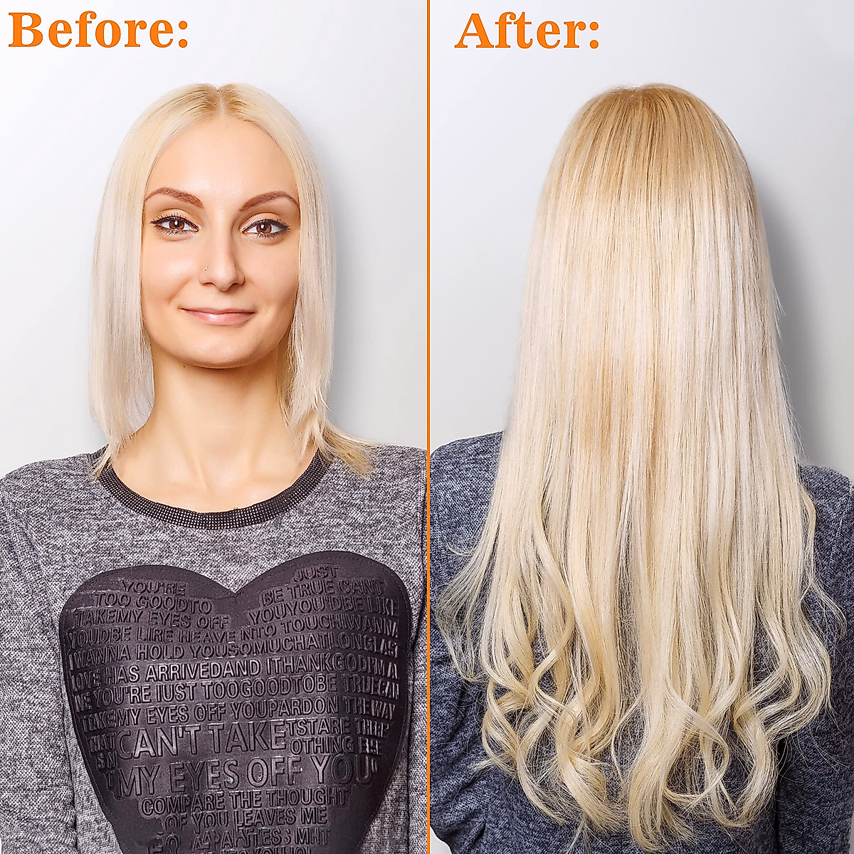 Duufin 2500 Pieces Micro Links Rings Hair Extensions Beads 5.0mm Silicone Lined Beads 5 Colors Micro Links for Women Men Hair Feather Extensions Tool