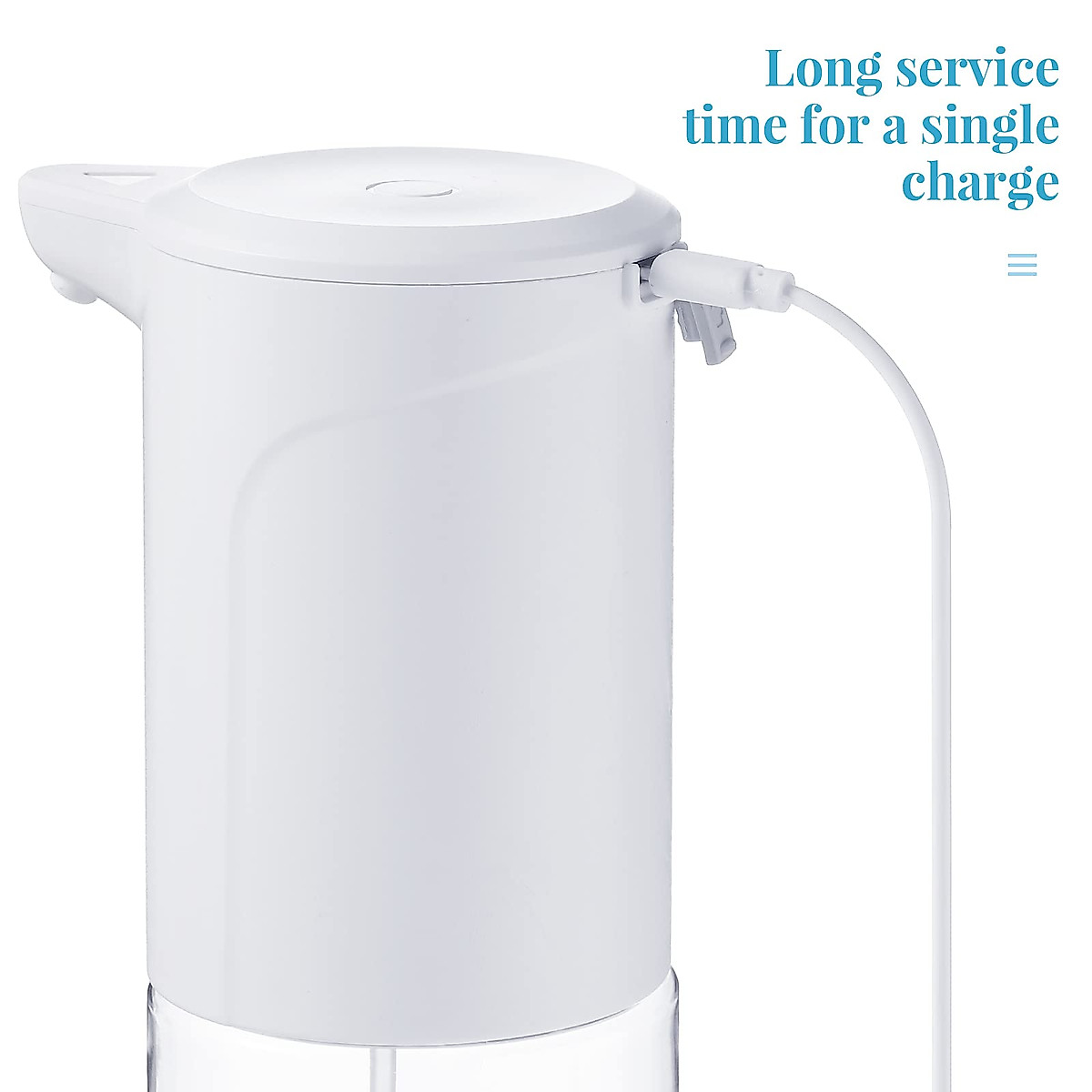 2 Pcs Automatic Foaming Soap Dispenser Touchless Foaming Hand Soap Dispenser Adjustable Foam Rechargeable Electric Motion Sensor Waterproof Pump for Bathroom Kitchen Hotel (Classic, ABS)