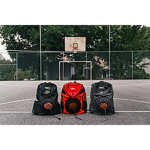 Point 3 Phoenix Suns Road Trip 2.0 Backpack Basketball Backpack with Drawstrong Closure | Ventilated Mesh Shoe Pocket Compartment | Black