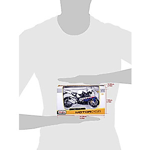 Maisto 1/12 BMW S1000Rr Motorcycle, White/Red/Blue Multi