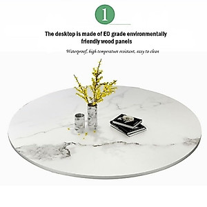 EpuzeR Dining Office Reception Conference Table Meeting Table,Table Boardroom Seminar Negotiation Table Meeting Room Table for Office Conference Room(Black)