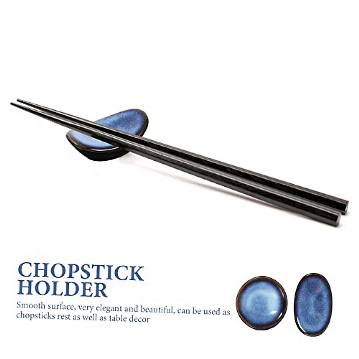 BESTOYARD 6pcs Ingot chopstick rest japanese table ceramic chopsticks holders ceramic chopsticks rest sushi stick holder tablescape decor practical spoons rests ceramics household spoon rest