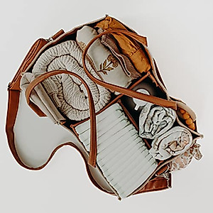 Frankie Lane baby diaper caddy organizer - Car diaper caddy, portable tote nappy bag storage for your nursery, changing table. Essential for newborns Registry must haves shower basket