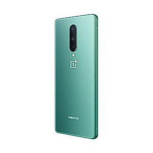 OnePlus 8 (5G) Dual-SIM IN2013 256GB/12GB RAM (GSM + CDMA) Factory Unlocked Android Smartphone (Glacial Green)- International Version