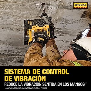 DEWALT 20V MAX Hammer Drill, 1" SDS Plus Rotary Hammer Drill, Cordless, 2.1 Joules of Impact Energy, 3 Application Modes, Bare Tool Only (DCH273B)
