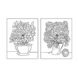 Winter Florals Coloring Book: An Adult Coloring Book Featuring Winter Floral Arrangements, Beautiful Holiday Bouquets and Exquisite Christmas Flowers