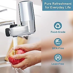 Faucet Water Filter Replacement for Brita Faucet Filtration Systems Compatible with Brita 36311 On Tap Faucet Filters System for Sink FR-200 FF-100 - Pack of 4 - Fits All Brita Tap Water Filters