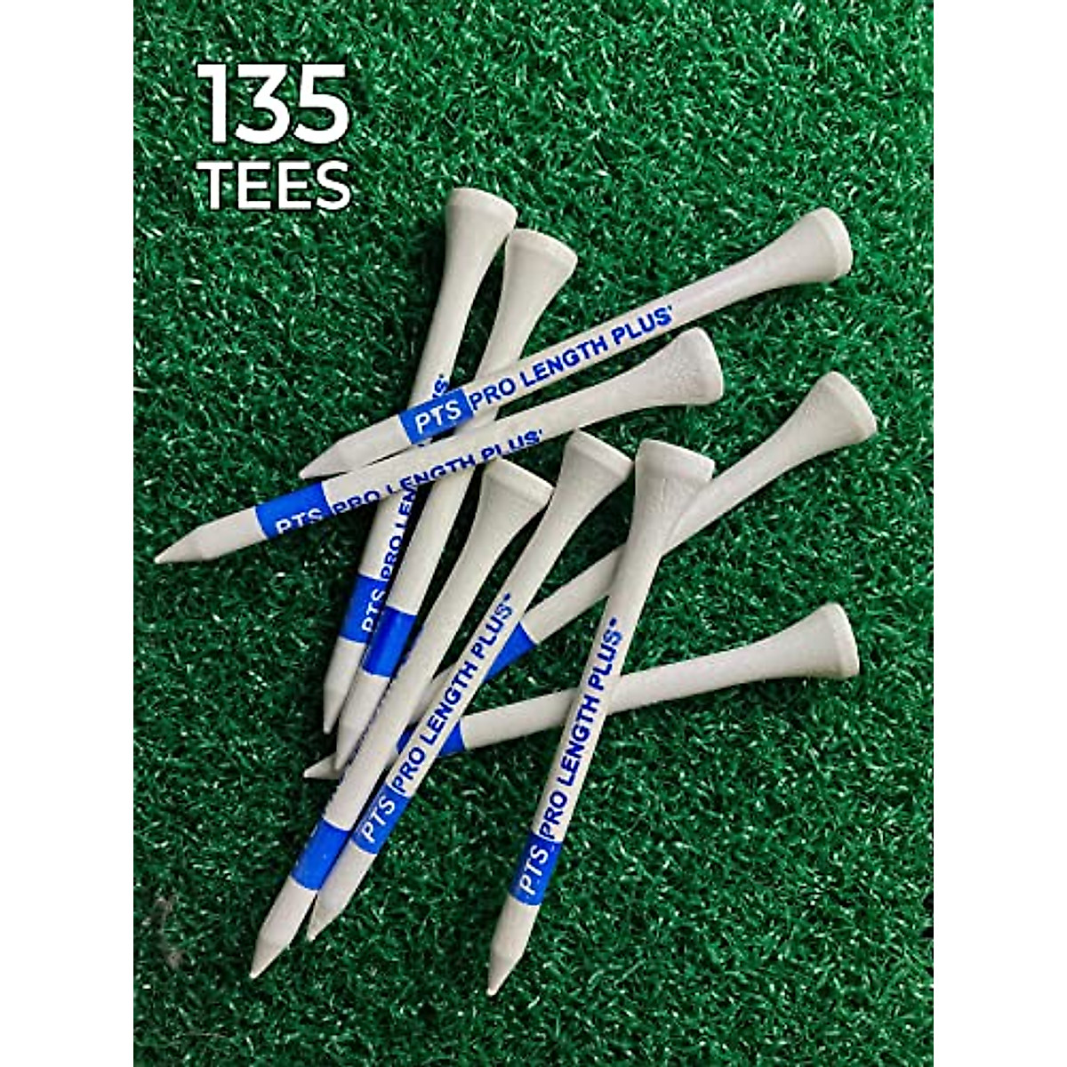 Pride Golf Tee Tees 135 Count, White, 135 Count US
