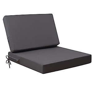 idee-home Outdoor Cushions for Patio Furniture, Outdoor Seat Cushions 28.5 x 28.5 Waterproof, Hampton Bay Deep Seat Couch Sofa Replacement Cushions for Outside Lawn Yard Garden Deck