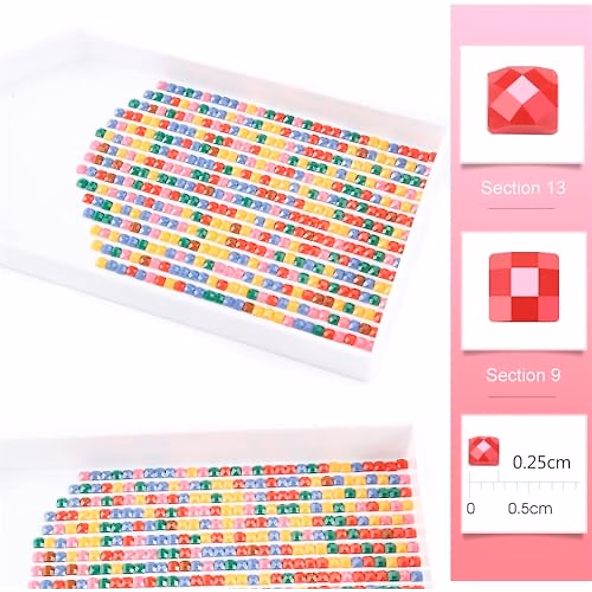 Full Drill Gem Art Diamond Painting Accessories, Koi Carp DIY 5D Diamond Painting Kits for Adults & Kids, Gem Art, Diamond Art Kits Family Wall Decor Gift 12x36in