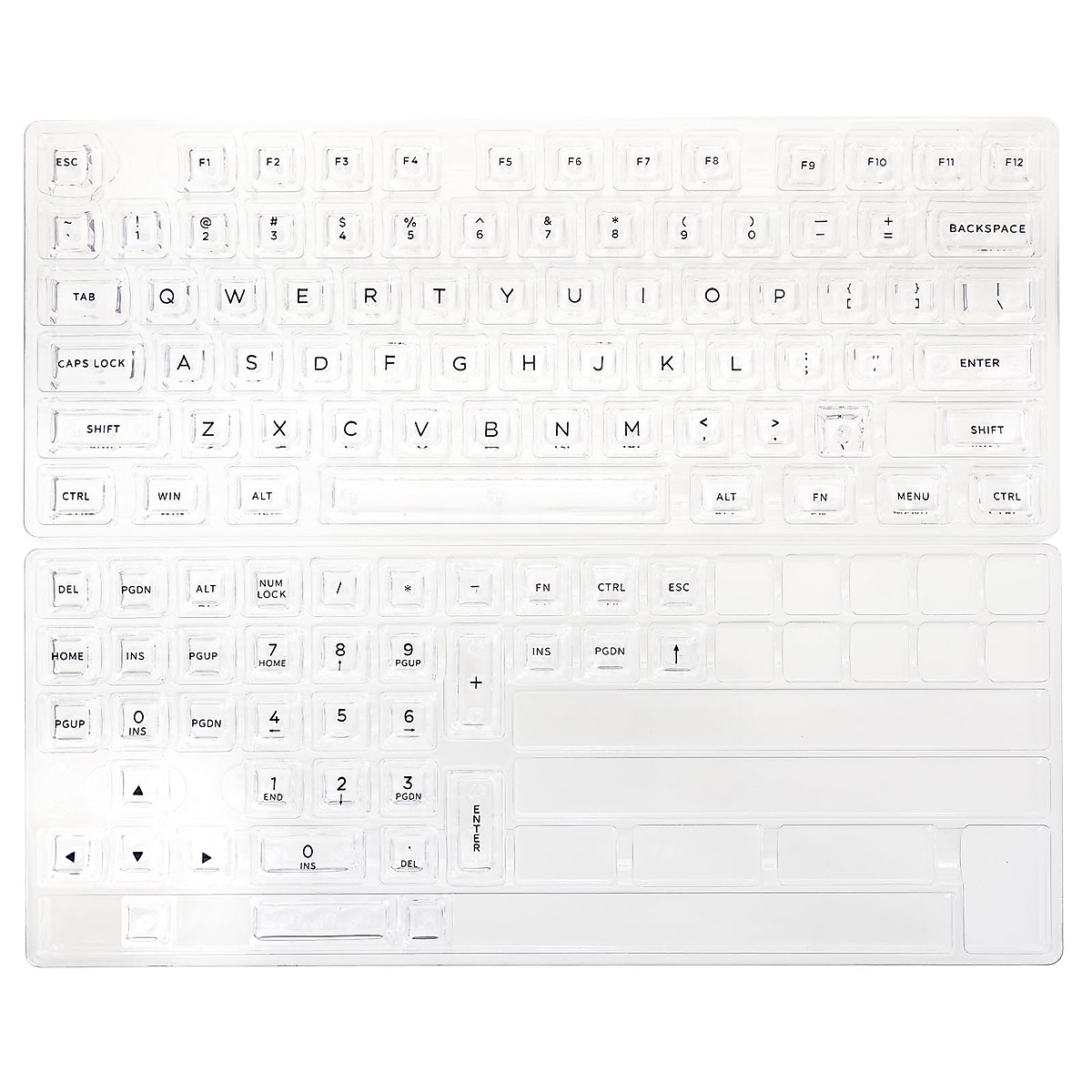 GK GAMAKAY 113 Keys Transparent PC Keycaps Set with 2.75 Shift, ASA Profile Keycaps for SN75 98% 75% Layout MX Gateron Kailh Switch Mechanical Gaming Keyboard (Amber Clear)
