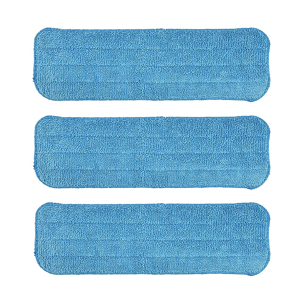 Layers 18"Microfiber Replacement Mop Pads- Reusable Mop Heads Refills fit for Most 16-18inch Spray Velcro Mop, Machine Washable Absorbent Mop Pads- 3Pack
