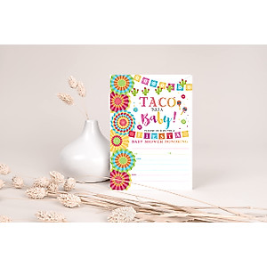 Your Main Event Prints Fiesta Baby Shower Invitation - Taco Baby Shower - Taco Bout A Baby Shower Invite - Fiesta Invitation - 20 Fill-in Invitations - Envelopes Not Included