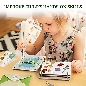 Aboofx Flower Press Kit for Kids 4 Layers 6 x 6 Inch, Recycle Flower Arts and Crafts Kits for Flower Pressing Drying Book, Surprise for Boys and Girls