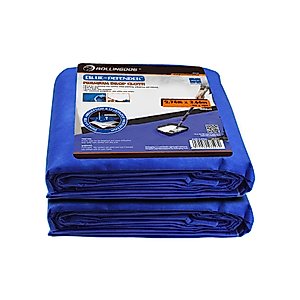ROLLINGDOG Paint Drop Cloth - Heavy Duty and Reusable Paint Drop Cloth for Painting,Furniture & Floor Protection(Size 9 x 12 Ft - Pack of 2)