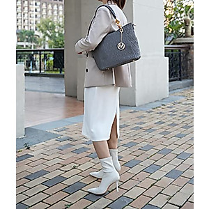 MKF Collection Shoulder Bag for Women, PU Leather Pocketbook Top-Handle Crossbody Purse Tote Satchel Handbag Mustard