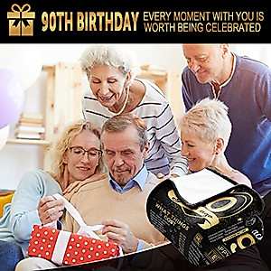 90th Birthday Decorations for Women Men,Happy 90th Birthday Gifts for Men Women,90th Birthday Gift Ideas,Great Birthday Gifts for 90 Year Old Grandparents Dad Mom,Back in 1933 Throw Blanket 60x50 Inch