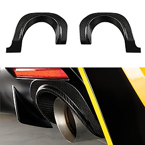 JSWAN Real Carbon Fiber Tail Throat Upper Trim Cover Fit for Toyota Supra GR A90 A91 MK5 Exhaust Muffler Tail Pipe Upper Trim Cover Accessories