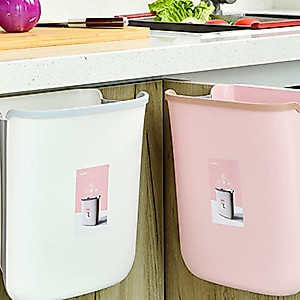 Cabilock Mounted Door Cabinetwhite Container Storage Bucket Drawer Waste Collapsible Cabinet Garbage to Toilet Compact Mount Car Bedroom Home Plastic Bathroom Small Dorm Holder Kitchen