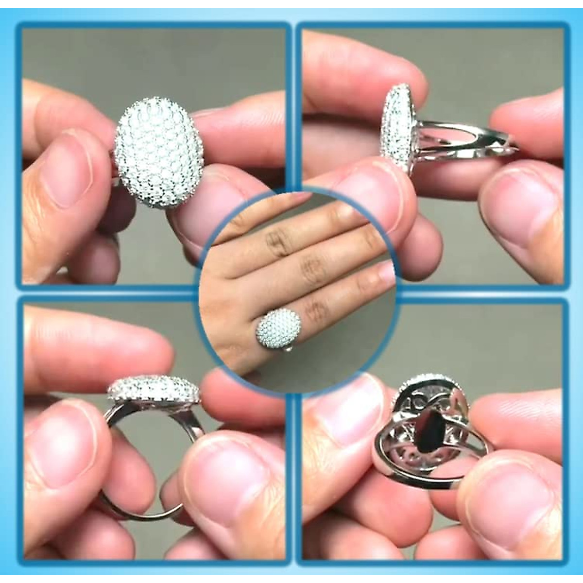 Engagement Moissanite Diamond sparkling Ring ~ Bella Swan Engagement ring ~ Sterling Silver 925 Wedding Ring for women ~ Women's Micro Pavé Zircon Ring with a prestige Metal Jewelry Box ✬✬✬By Fantasy World✬✬✬ (Moissanite, 6)