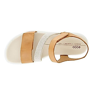ECCO Women's Flowt 2 Band Sandal, Lion, 12-12.5
