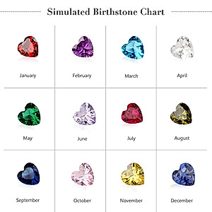Lam Hub Fong Personalized Mothers Day Gifts Birthstone Rings for Women Mother Daughter Promise Rings for Her Custom Engagement Name Rings for Her Girlfriend Wife (3 Birthstones-1, 10)