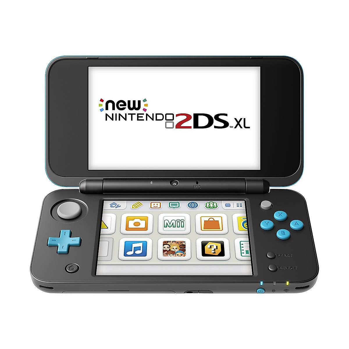 New Nintendo 2DS XL - Black + Turquoise With Mario Kart 7 Pre-installed - Nintendo 2DS (Renewed)