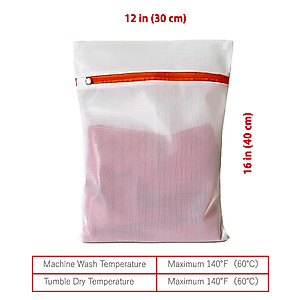 4 Pack Mesh Laundry Bags for Delicates 12inx16in, Delicate Laundry Bag with Sturdy Anti-Rust Zipper, Mesh Laundry Bags for Lingerie, Bra, Underwear, Sneakers, Socks, Breathable Fine Net, Laundry Club