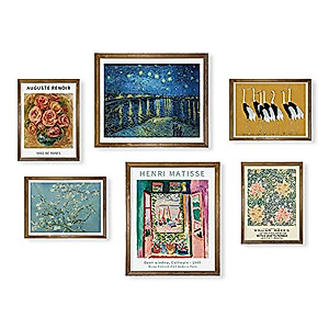 Eclectic Decor Wall Art Print - Matisse Van Gogh Japan Morris Painting - Maximalist Room Decor - Modern Contemporary Museum Picture - Abstract Boho Print Bedroom Living Room - Aesthetic Aura Poster