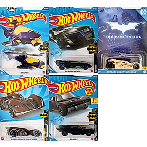 Hot Wheels Batman 5 Car Set Bundle Version 1