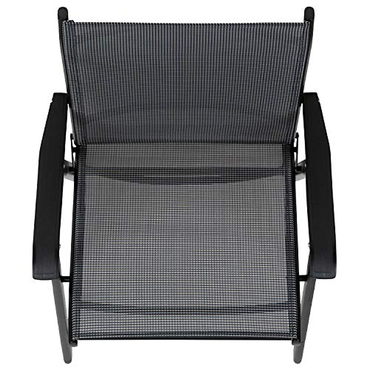 Flash Furniture Black Outdoor Folding Patio Sling Chair (2 Pack)