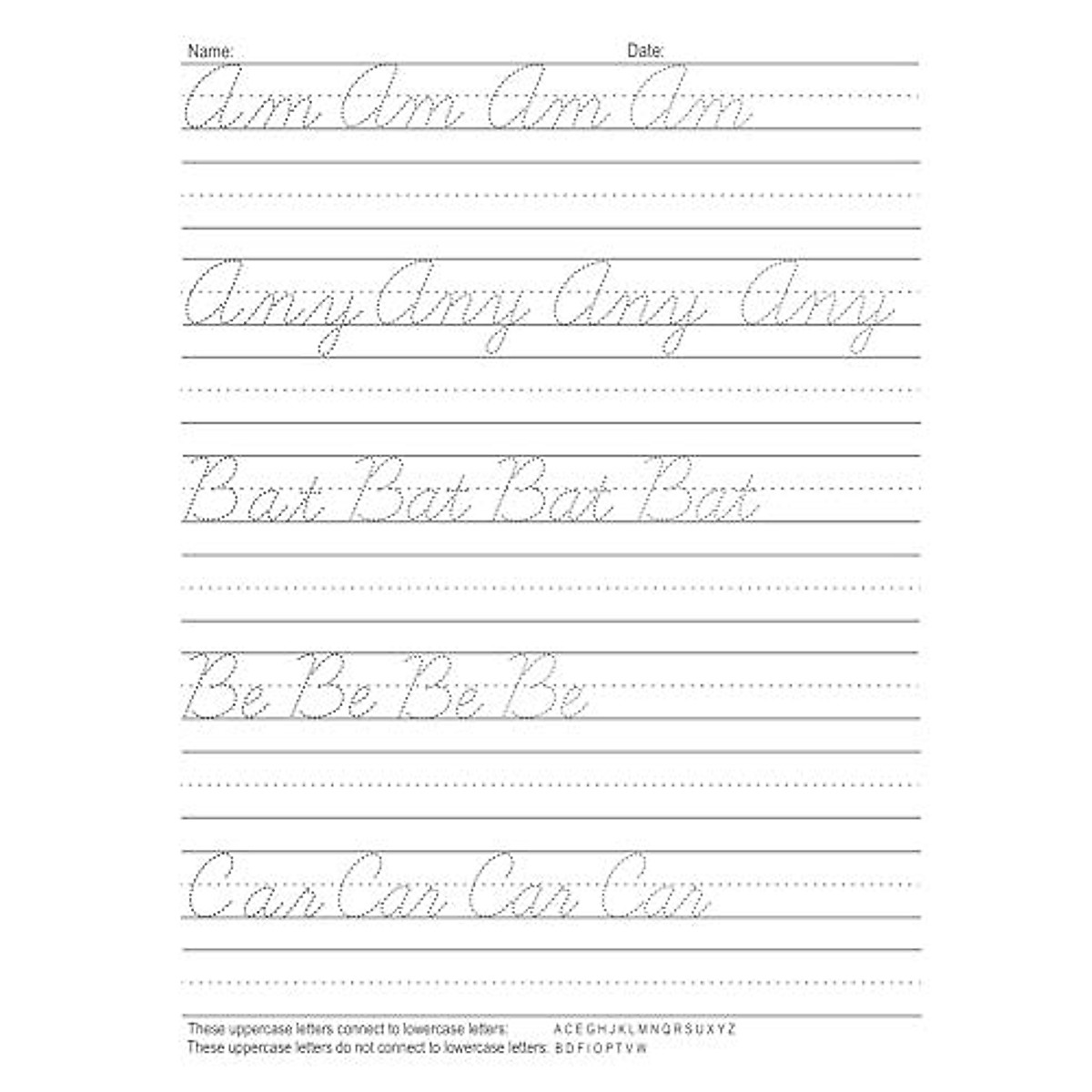 Cursive Handwriting Workbook For Kids: Cursive for beginners workbook. Cursive letter tracing book. Cursive writing practice book to learn writing in cursive