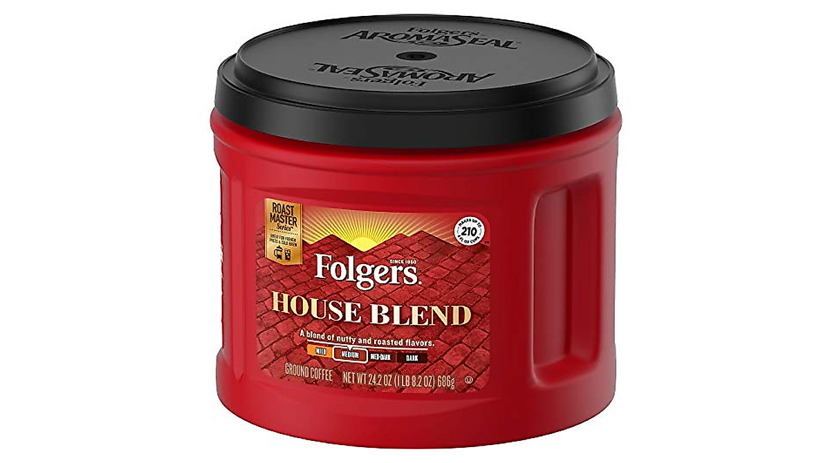 Folgers House Blend Medium Roast Coffee | Smooth & Nutty Flavor