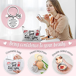 Farewell Gifts Coworkers Going Away Gift for Women Lucky Goodbye Gifts Christmas Gift Box for Coworker Lady Manager Employee (Pink,Stylish Style)