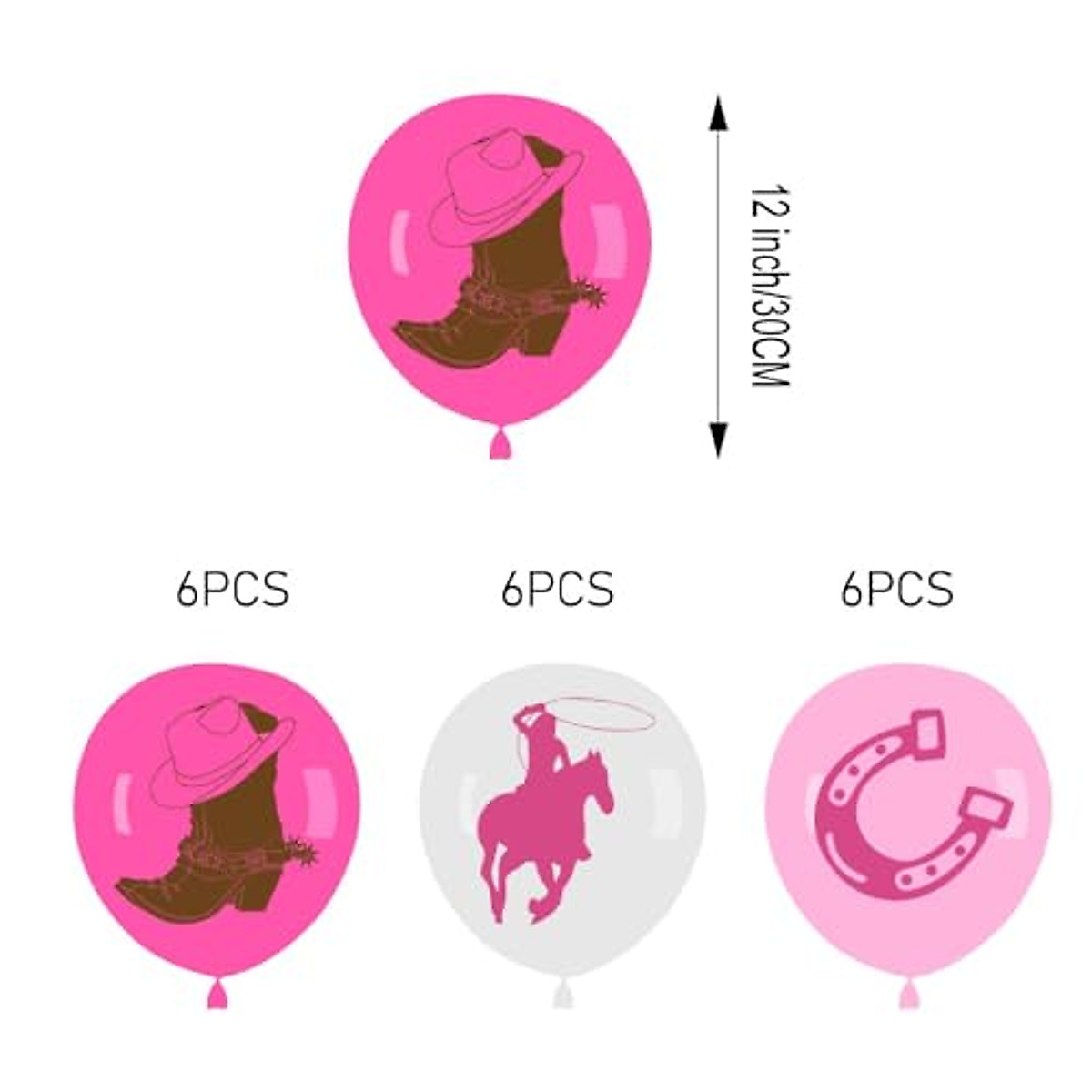 Western cowgirls birthday party decoration with banner cake topper balloons pink birthday party supplies for girls lets go girls party decoration