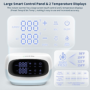 Little Bo Baby Instant Warmer, Bottle Warmer One Button Formula Temperature Instant Water Warmer Multi-Function Intelligent Warmer Formula Dispenser Machine Warmer