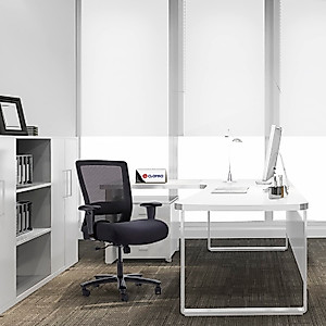 CLATINA Ergonomic Mesh Chair with 400lbs High Capacity and Lumbar Support Adjusting Armrest Big and Tall Office Chair for Home Office, Black (1 Pack)