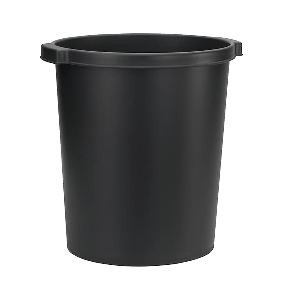 Jalema® Re-Solution™ Commercial Wastebasket for Office or Home, 100% Post-Consumer Recycled Polystyrene, 4.75 Gallon/19 Quart Capacity, Black, 10-Pack