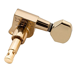 Wilkinson Left Handed 6-in-line E-Z-LOK Guitar Tuners 6L Tuning Pegs Keys Machine Heads Set for Fender Strat/Tele Style Electric Guitar, Chrome