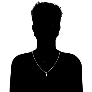 Ritastephens Sterling Silver Large Italian Horn Curb Chain Necklace 22"