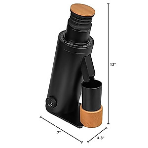 MiiCoffee DF64V Variable Speed Single Dose Coffee Grinder (Black)