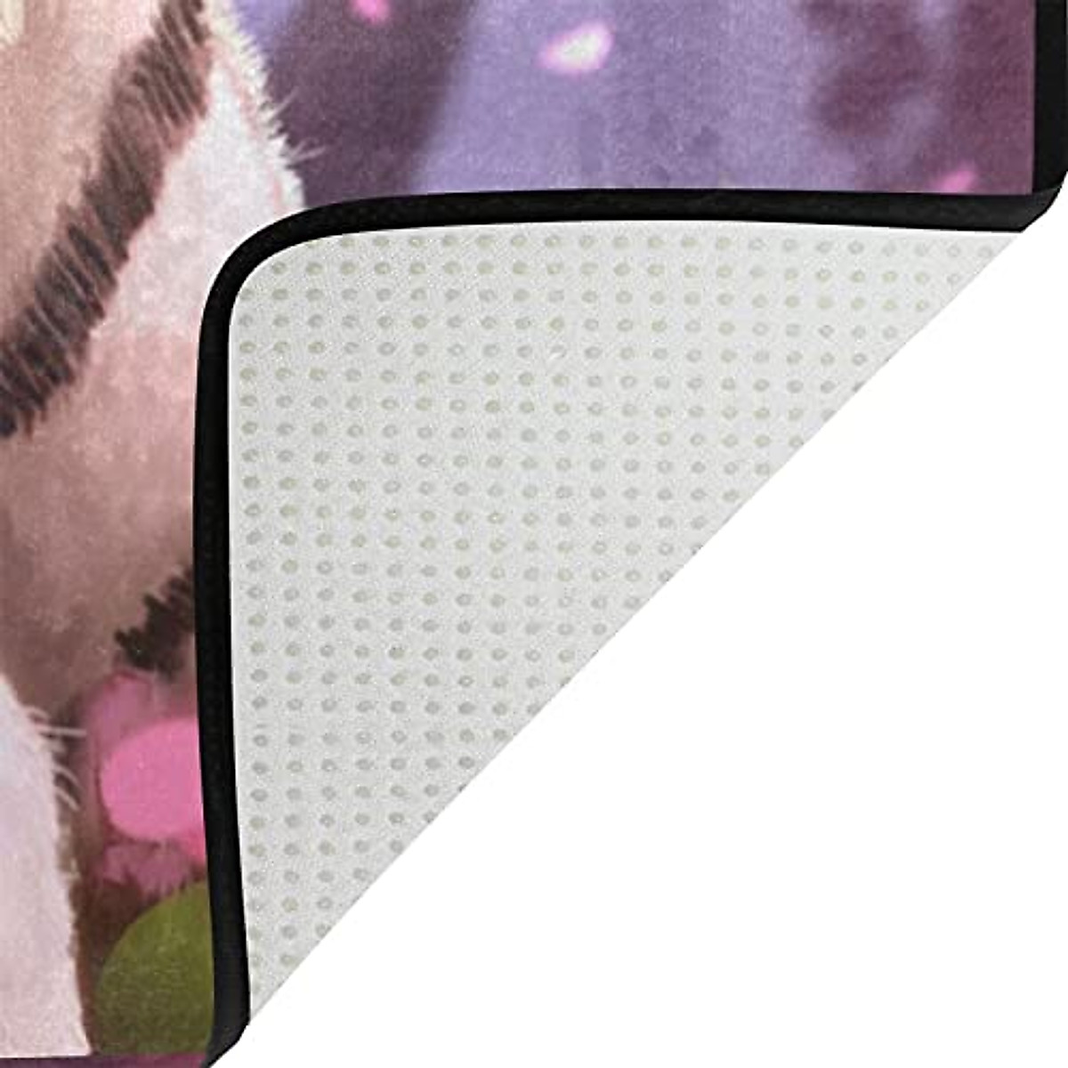 White Tiger Non Slip Area Rug for Living Dinning Room Bedroom Kitchen, Soft Washable Indoor/Outdoor Floor Carpet Rugs, Home Decorative, 31x20 inch