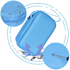 Kids Camera Case for Anchioo/for ESOXOFFORE Instant Print Camera Toys,Kids Selfie Digital Camera Photo Paper & Color Pen Holder by Aenllosi(Blue,Case Only)