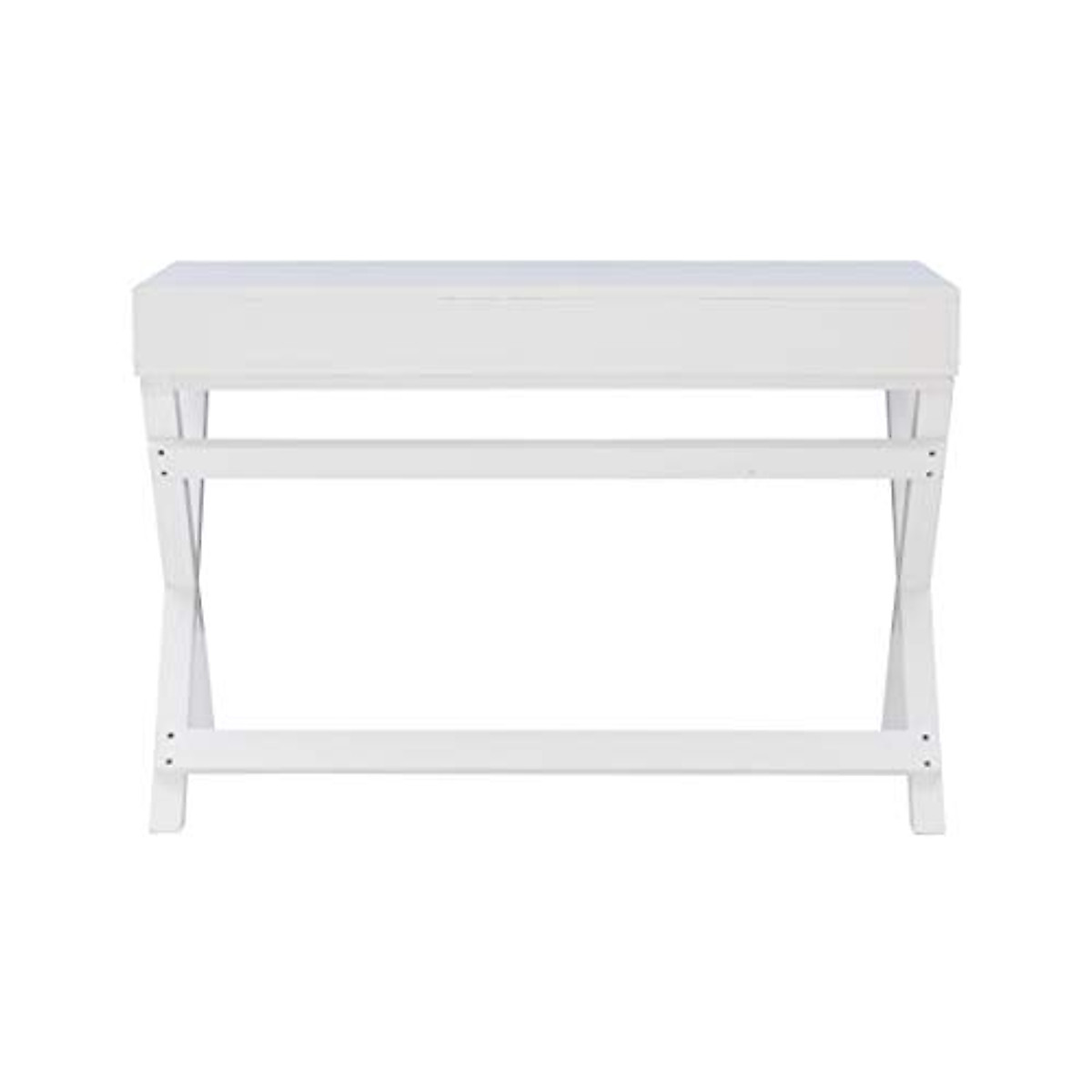 Linon Desk, White, 44"W x 20"D x 30"H
