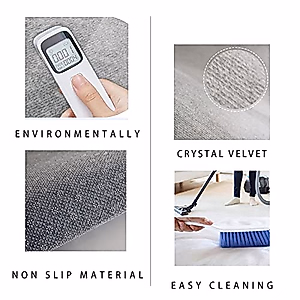 Luxury Navy Blue Marble Area Rug, Black Starry Silver Lines Living Room Rugs, Non Slip Machine Washable Easy Care Carpet for Indoor Bedroom Study Apartment Home Decor - 3 ft x 4 ft