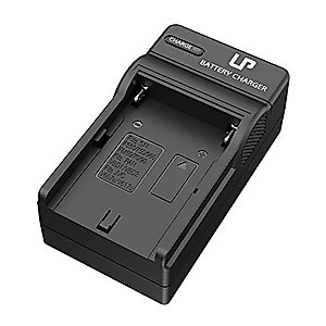 LP NP-F550 Battery Charger, Charger Compatible with Sony NP F970, F960, F770, F750, F570, F530, F330, CCD-SC55,TR516,TR716, TR818, TR910, TR917, CN160, CN-216 LED Light, Feelworld Field Monitor & More