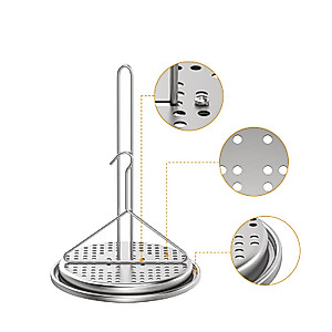 Turkey Chicken Poultry Deep Frying Rack and Handle lifter Hook-Turkey Frying Stand Kits for Deep Fry Pot Grill,Turkey Fryer Grill Stainless Steel Accessories with Drip Pan