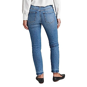 JAG Jeans Women's Stella High Rise Straight Leg Jeans-Legacy, Atlanta Blue, 14