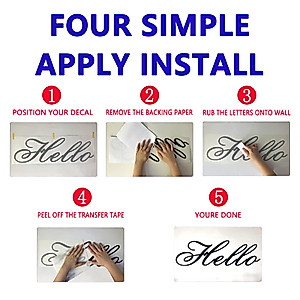 Inspirational Wall Decals, Motivational Wall Decals, (Easy to Install), Art Decor Vinyl Stickers Quotes Gym Office Garage School Classroom Gymnast Business Basketball Men Teens Positive Poster Workout